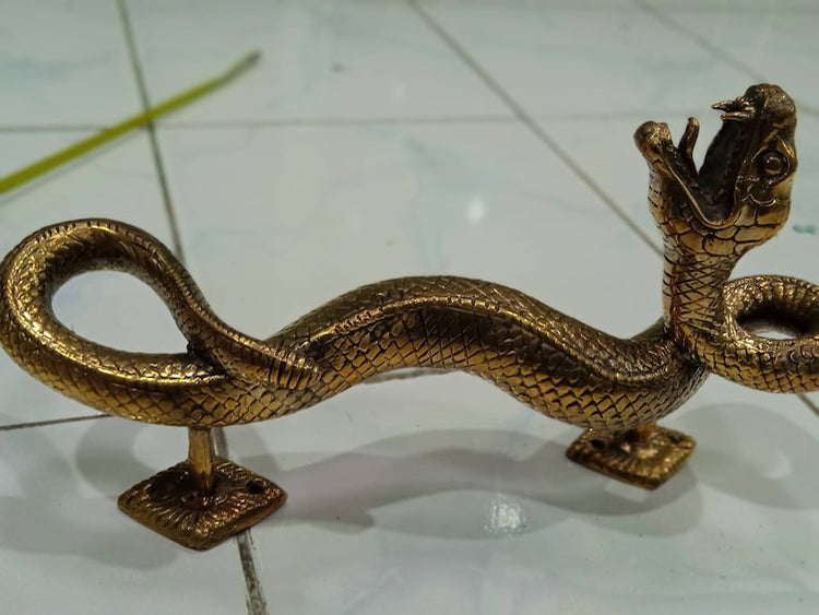 2x Left and right door Handle, Snake Handles, Rattlesnake Sculpture Ha ...